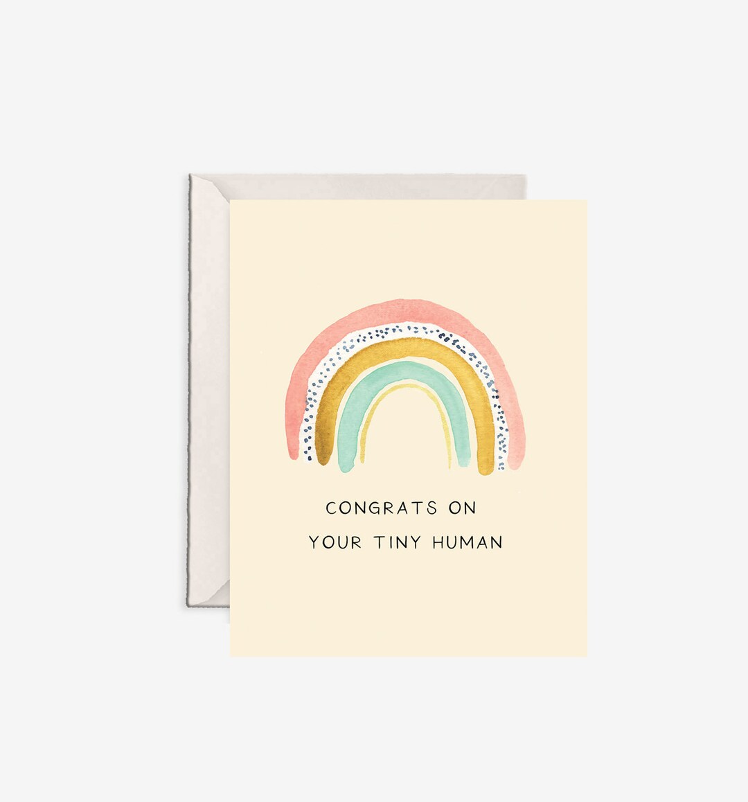 Rainbow Baby, Baby Shower Card, Congrats Baby Card, New Baby Card ...