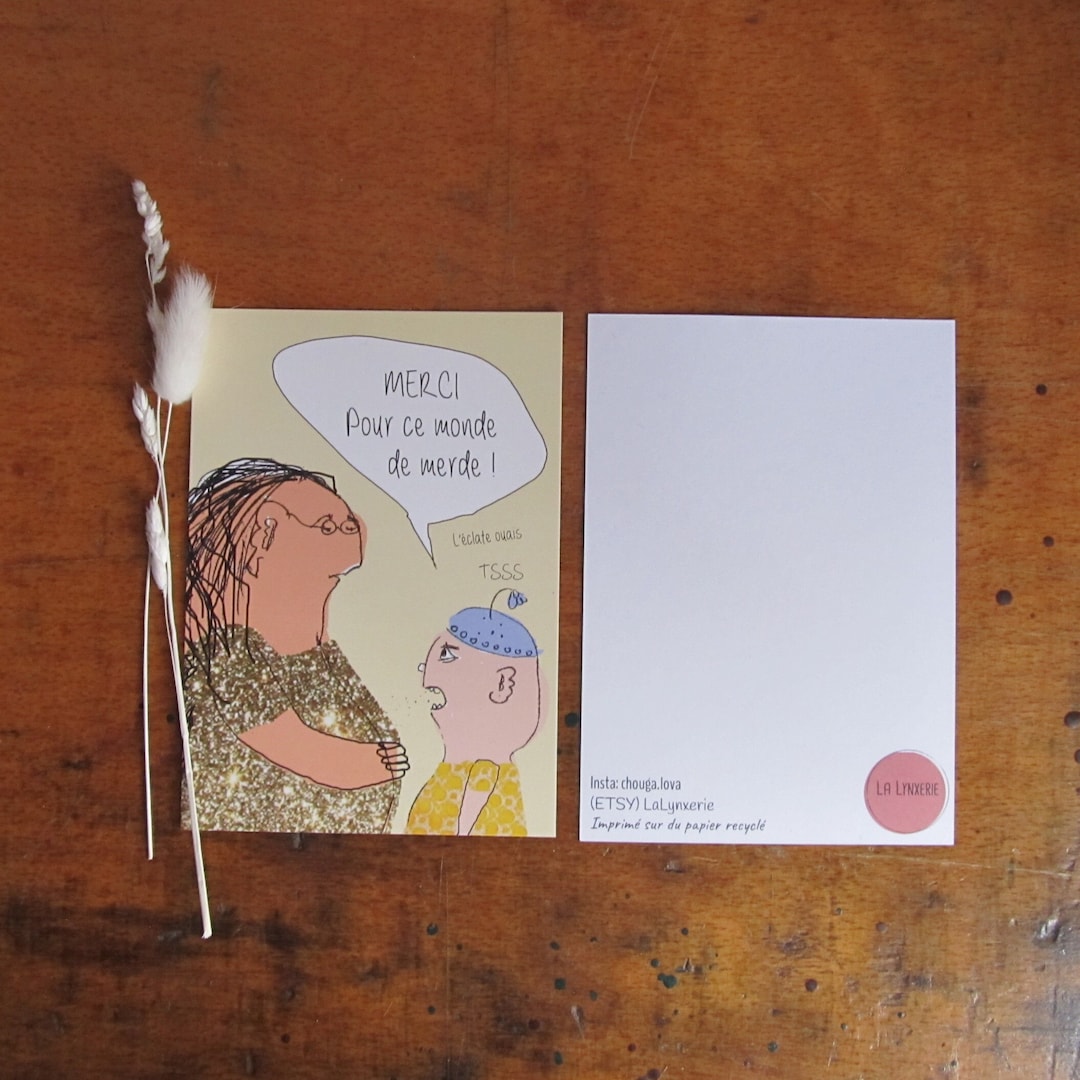 Set of 5 A6 Humor Postcards Humorous Greeting Card - Etsy