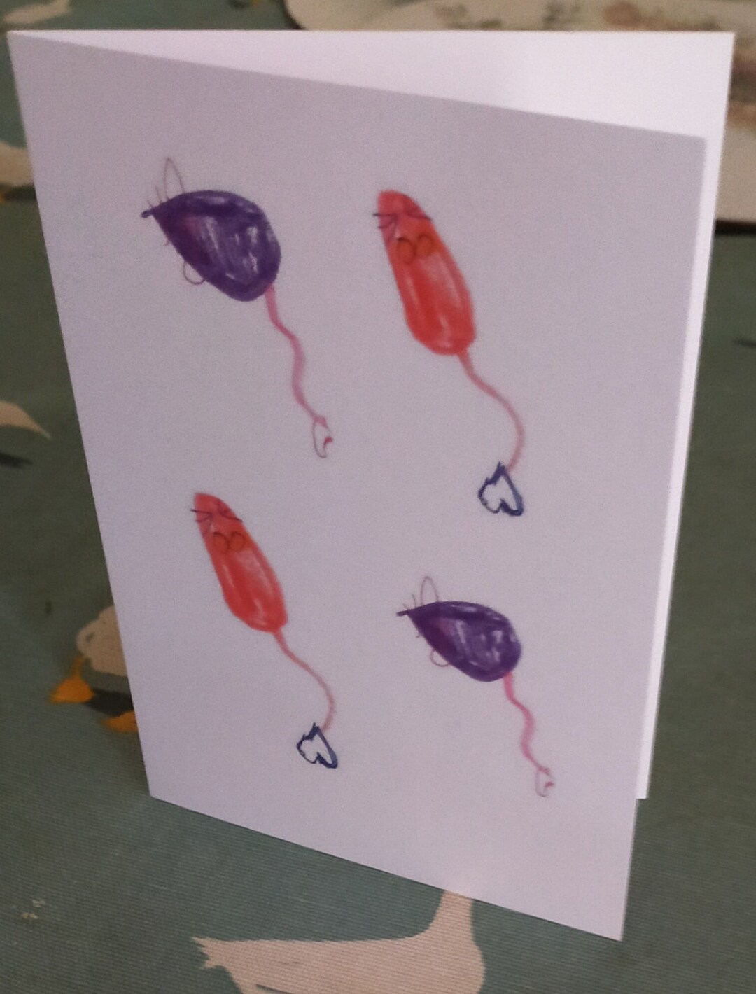 Small Mice Card - Etsy