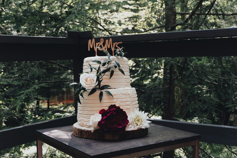 Rustic Wood Cake Toppers - Etsy