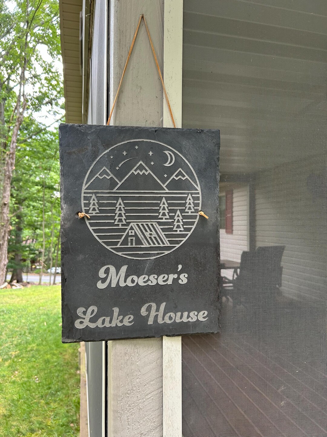 Slate House Sign, Slate Name, Custom Slate Sign, Door Sign, Engraved ...