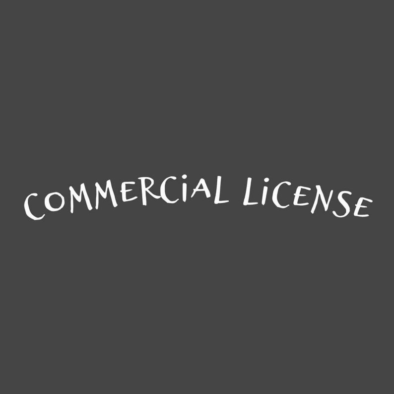 Commercial License 1 Digital Design for Unlimited Use - Etsy