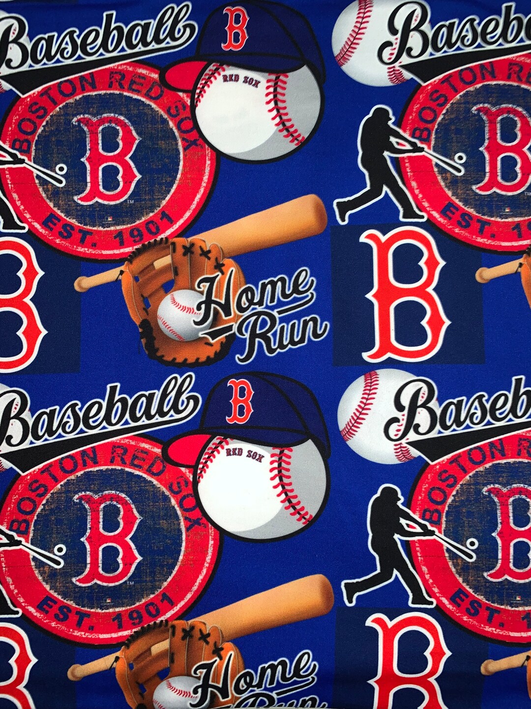 Boston Red Sox Baseball Fabric, RTS DBP 230gsm - Etsy