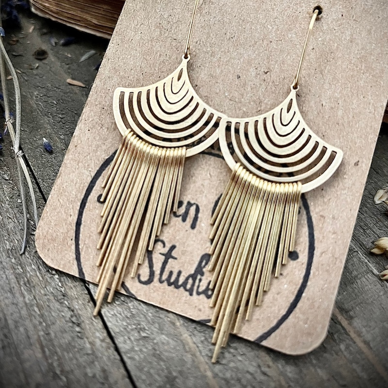Fringe Earrings - Etsy