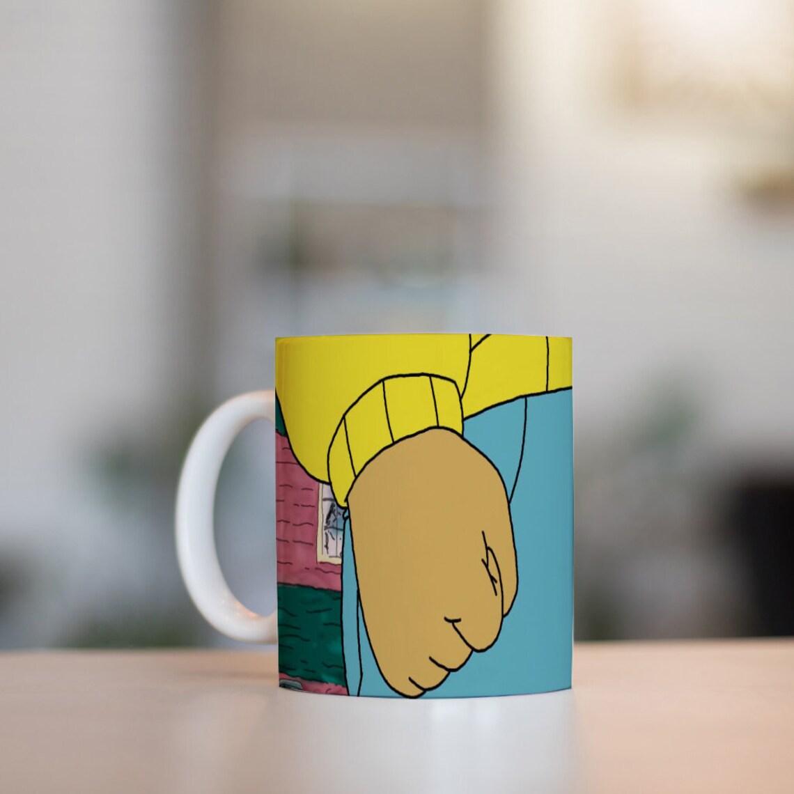 Arthur Fist Mug Relatable Funny Mood Mug Relatable Mug Anger | Etsy