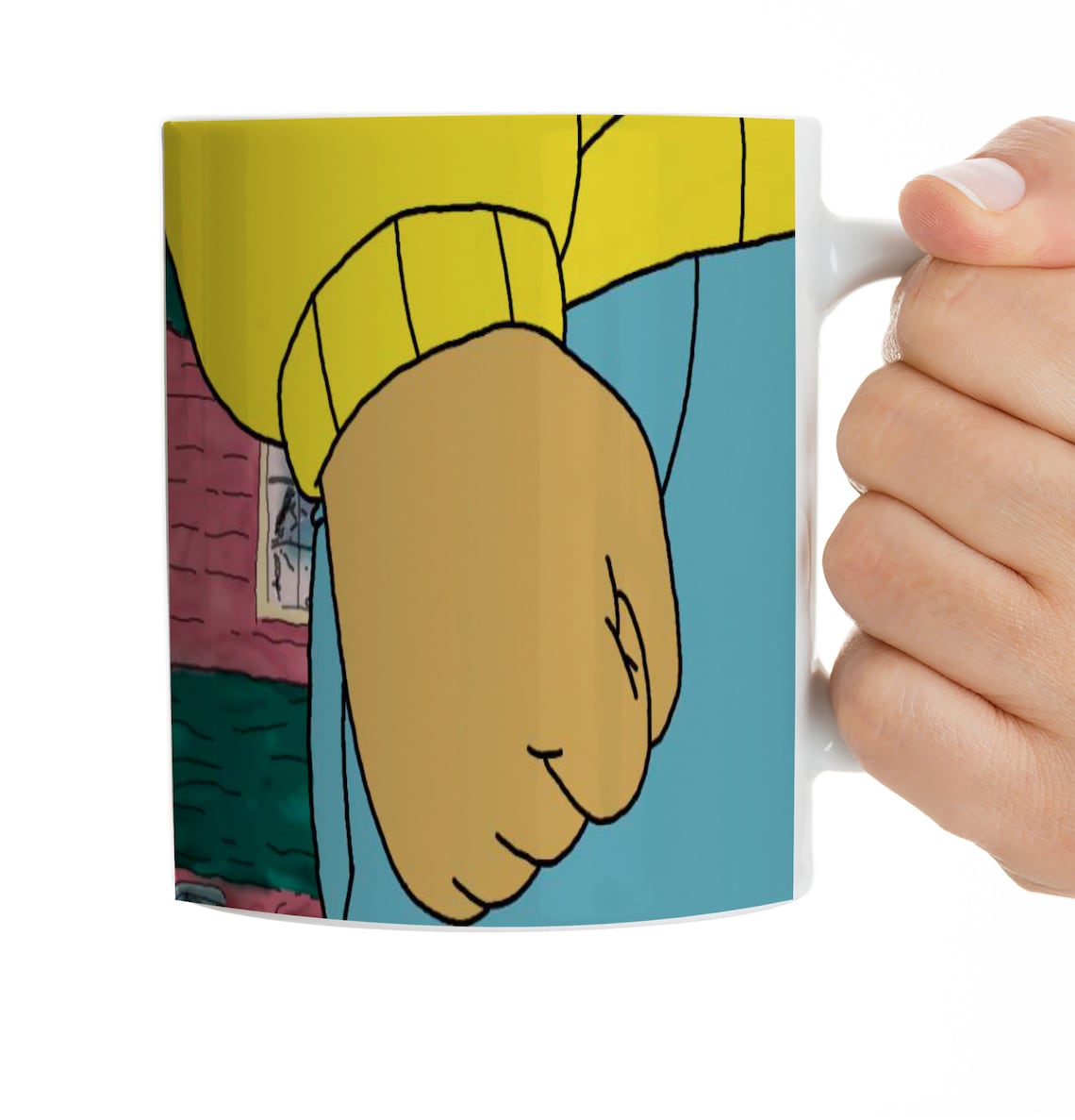 Arthur Fist Mug Relatable Funny Mood Mug Relatable Mug Anger - Etsy