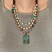 Handmade Sundance Style Layered Necklace: Gemstones, Soft Leather ...