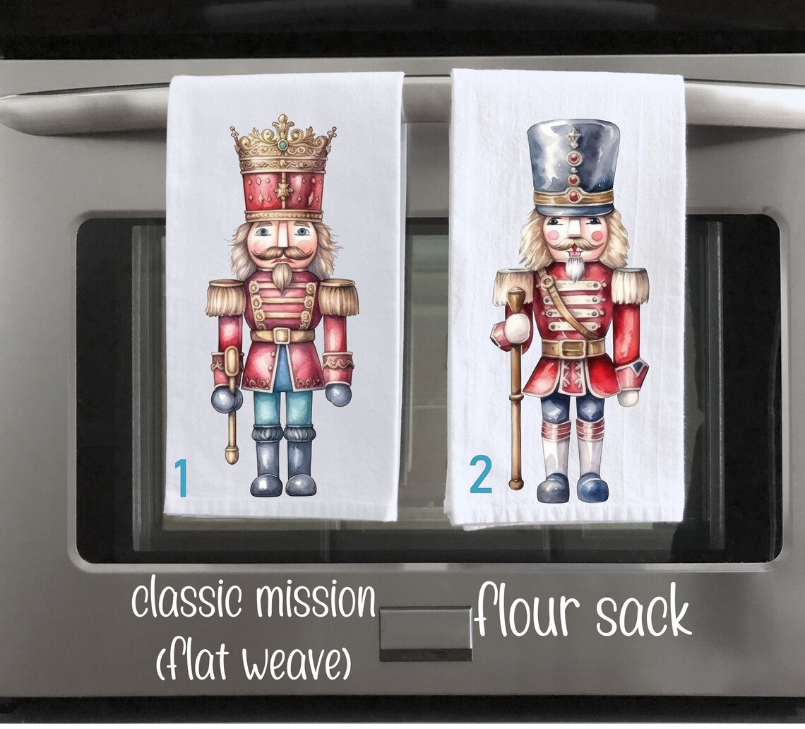 Holiday Nutcracker Soldiers Kitchen Dish Towels, the Nutcracker ...