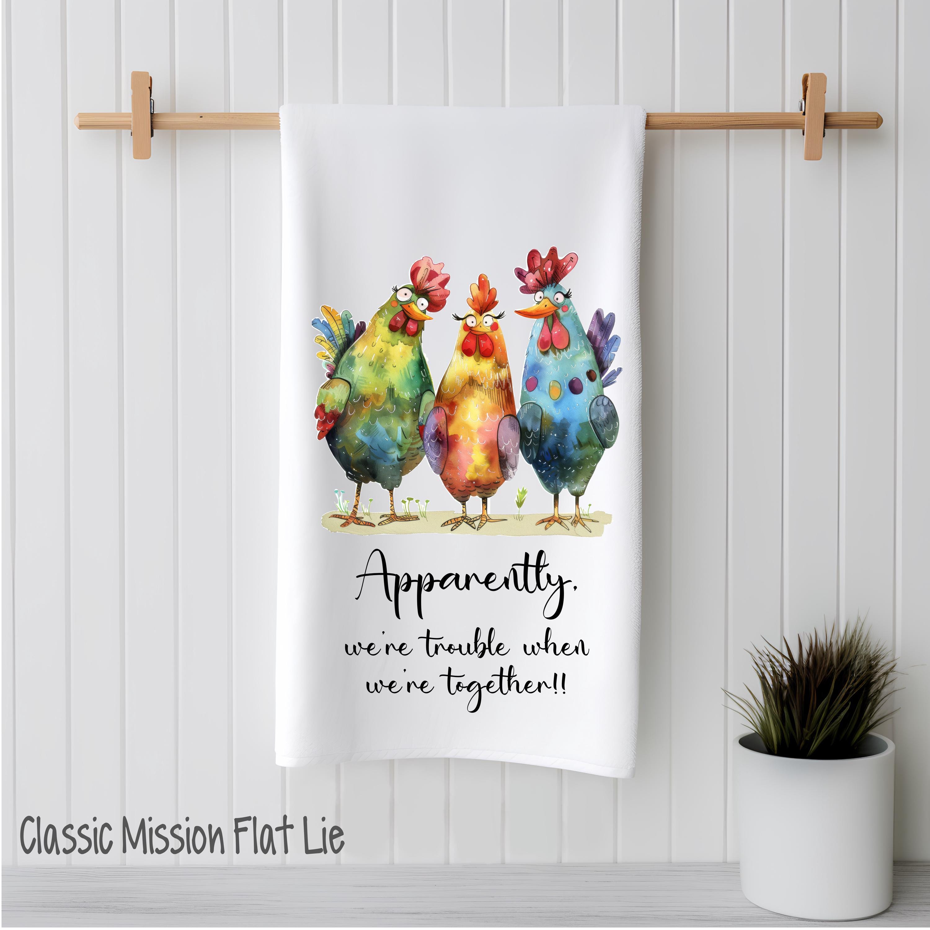 Cheeky Chicken-inspired Dish Towel for Kitchen Fun, Girlfriend Gift ...