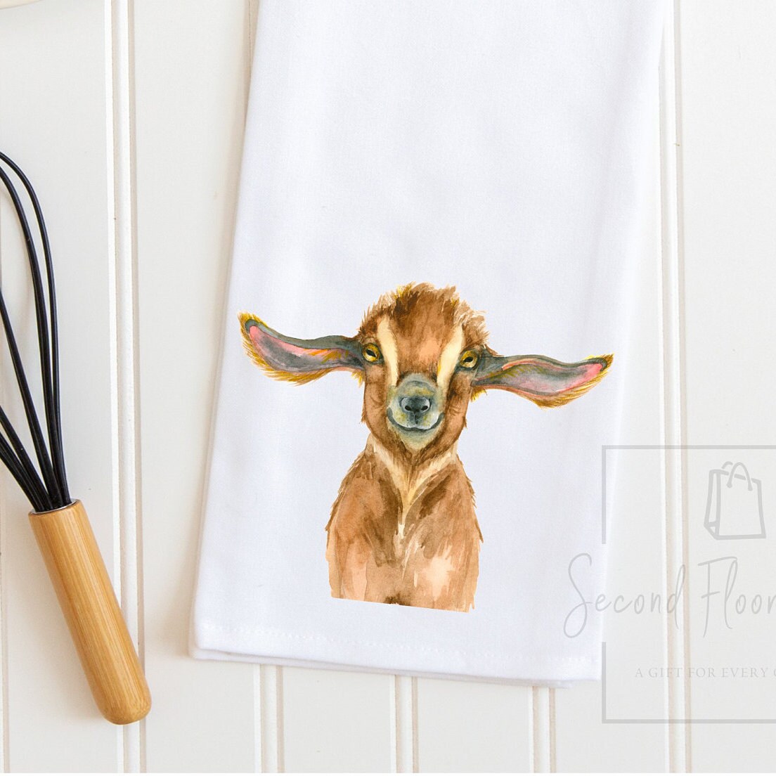 Goat Tea Towel, Baby Goat Hand Towels, Goat Kitchen Towel, Gift for Her ...