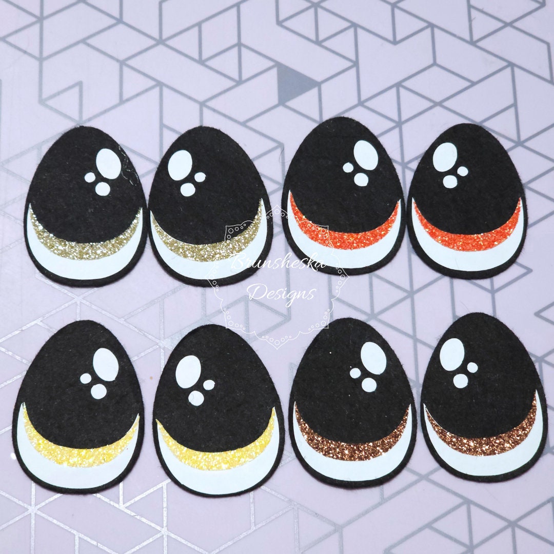Kawaii Fall Season Fel Eyes (pk of 4), Amigurumi Felt, Felt Eyes for ...