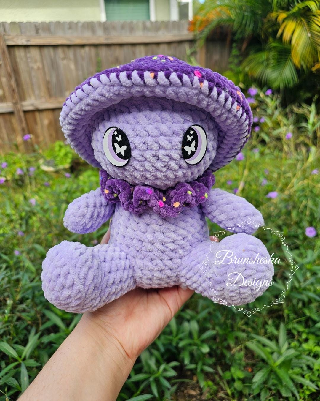 Ready to Ship- Purple Mushyboy Plushie, Crochet Mushie, Mushroom Buddy ...
