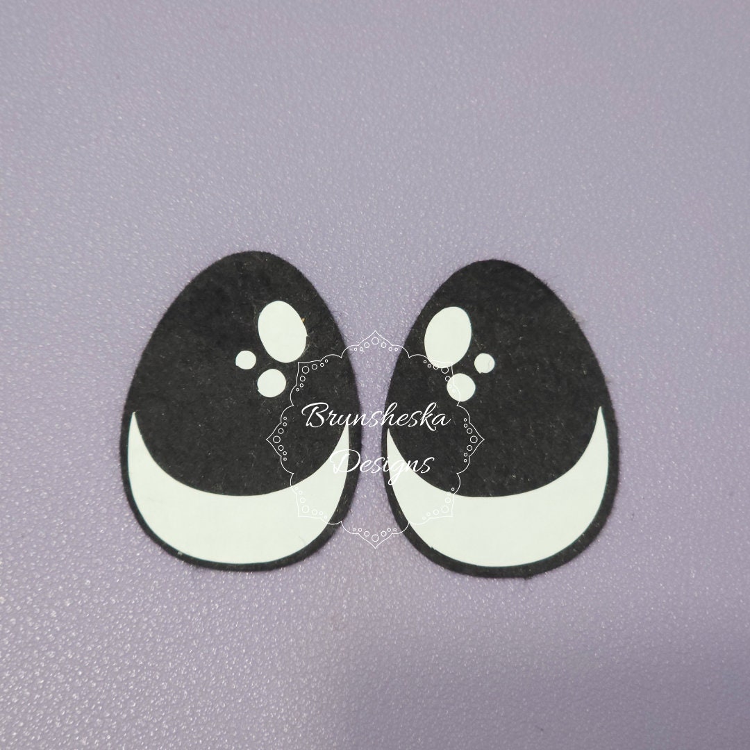 Kawaii Begging Fel Eyes (pk of 4), Amigurumi Felt, Felt Eyes for ...