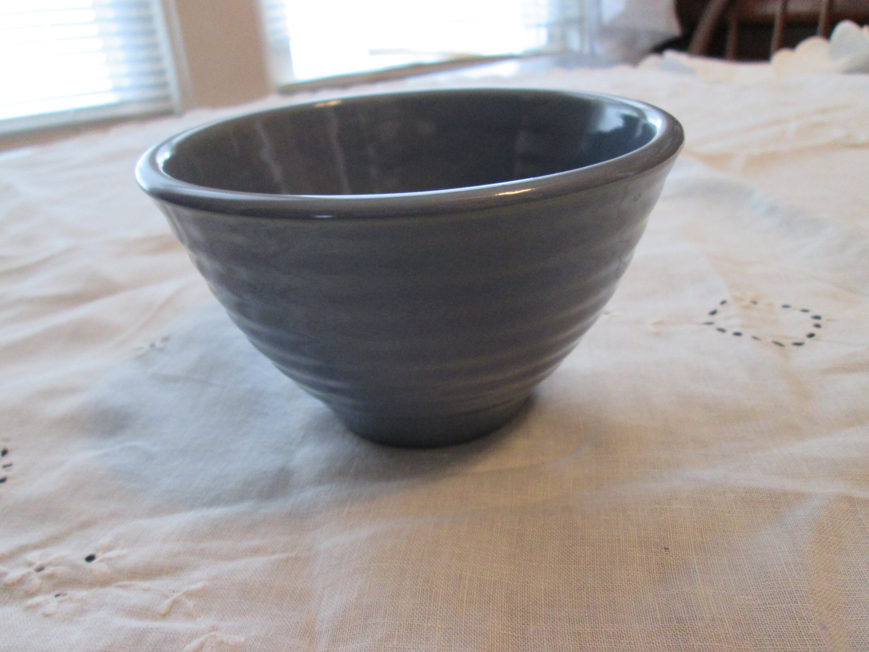 Vintage Bauer Pottery Rings Ringware Blue 18 Mixing Bowl Measures 5 by ...