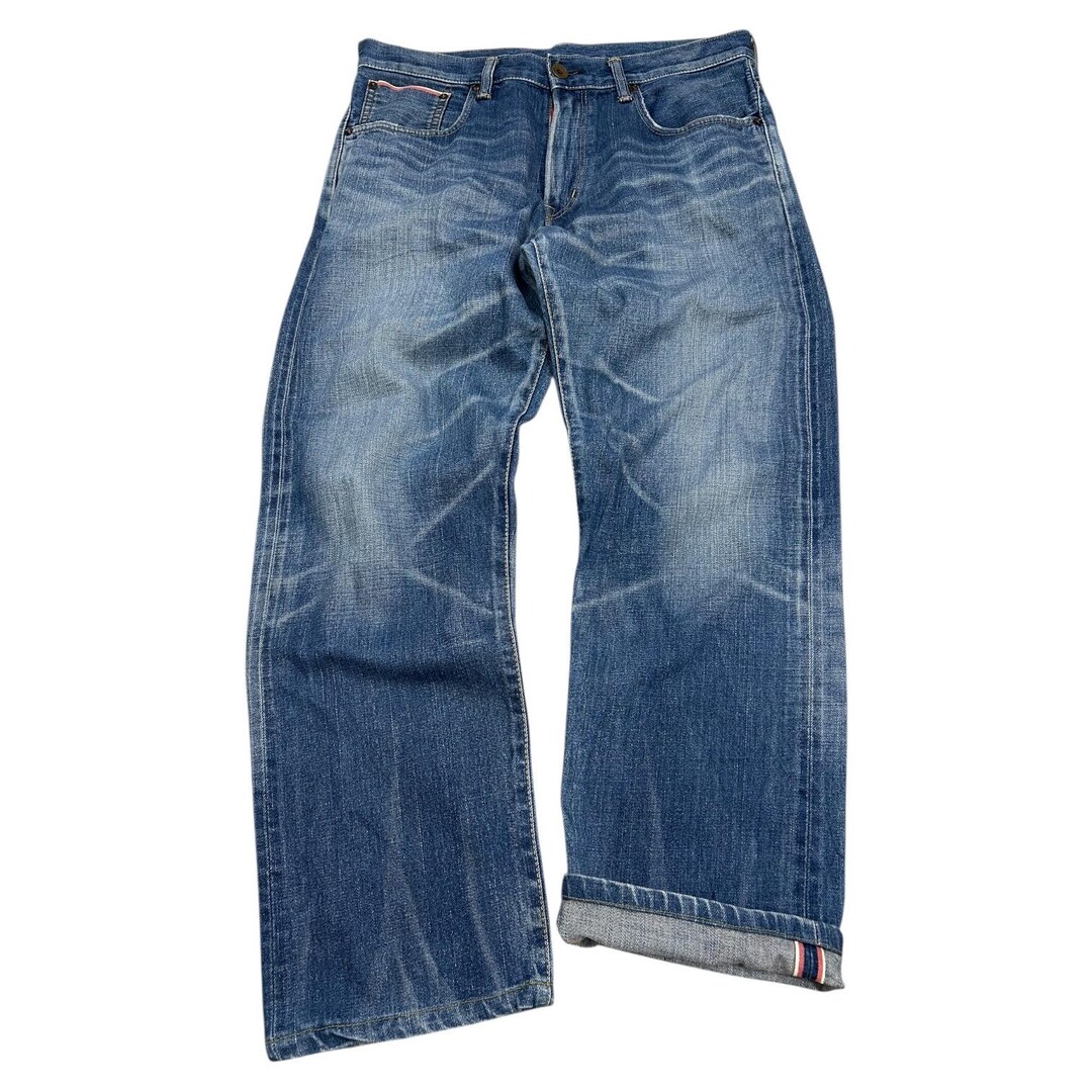 Baggy Jeans Edwin 505z Selvedge Denim Redline Orange Tab Buckle Back ...