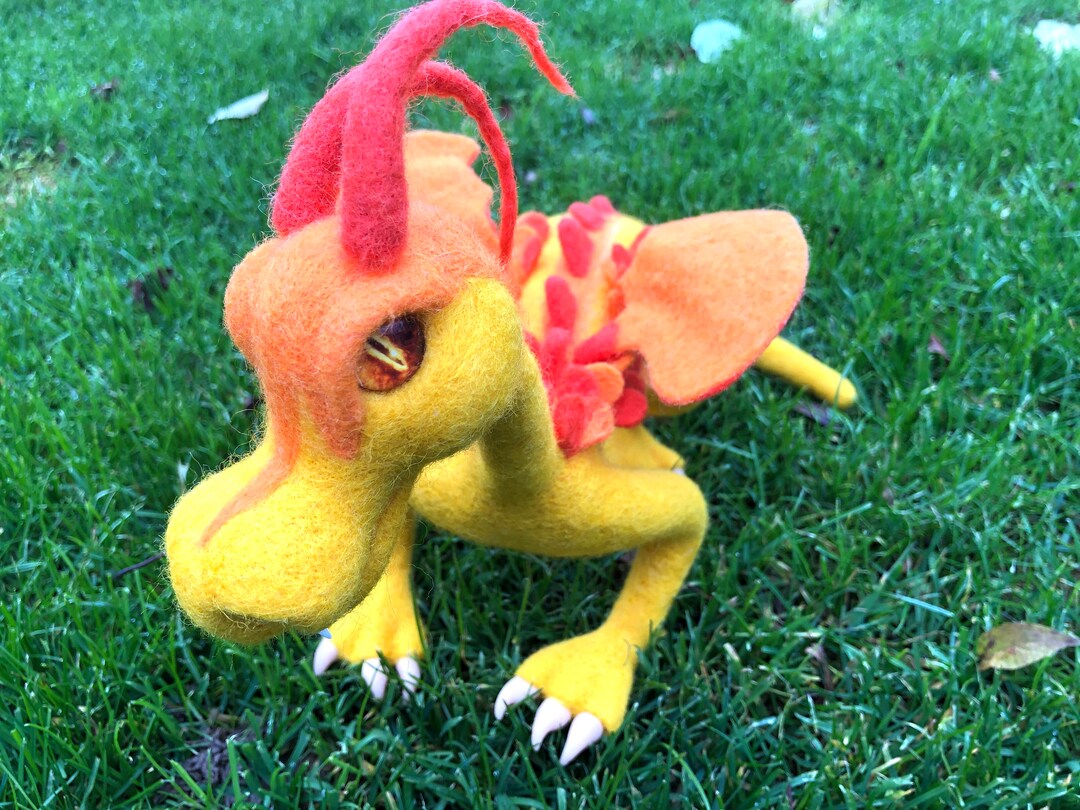 Needle Felted Dragon - Etsy