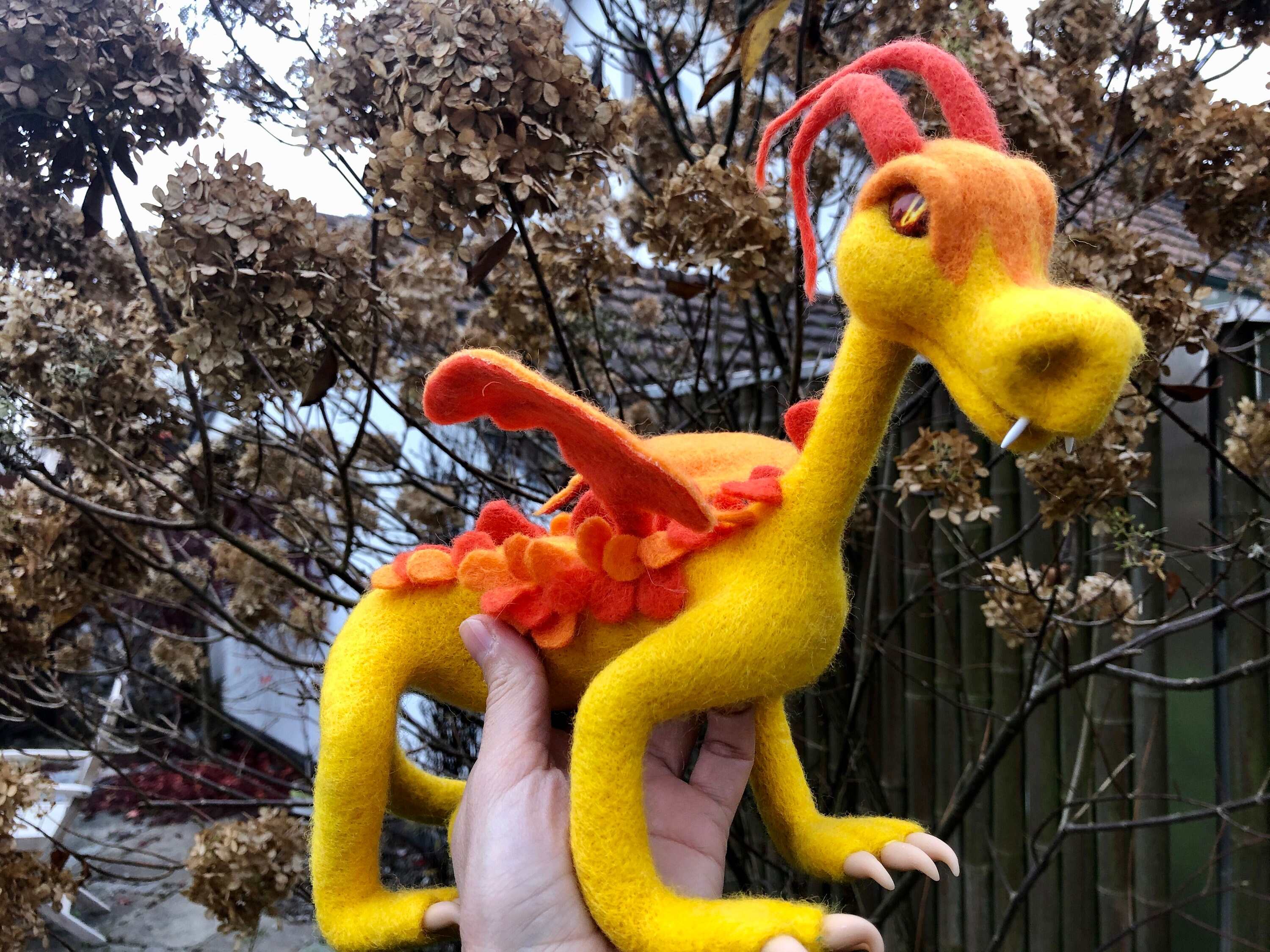 Needle Felted Dragon - Etsy