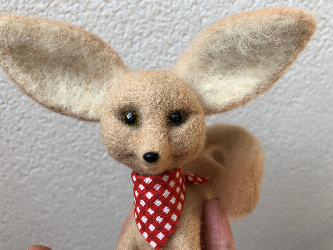 Needle Felted Fennec Fox - Etsy
