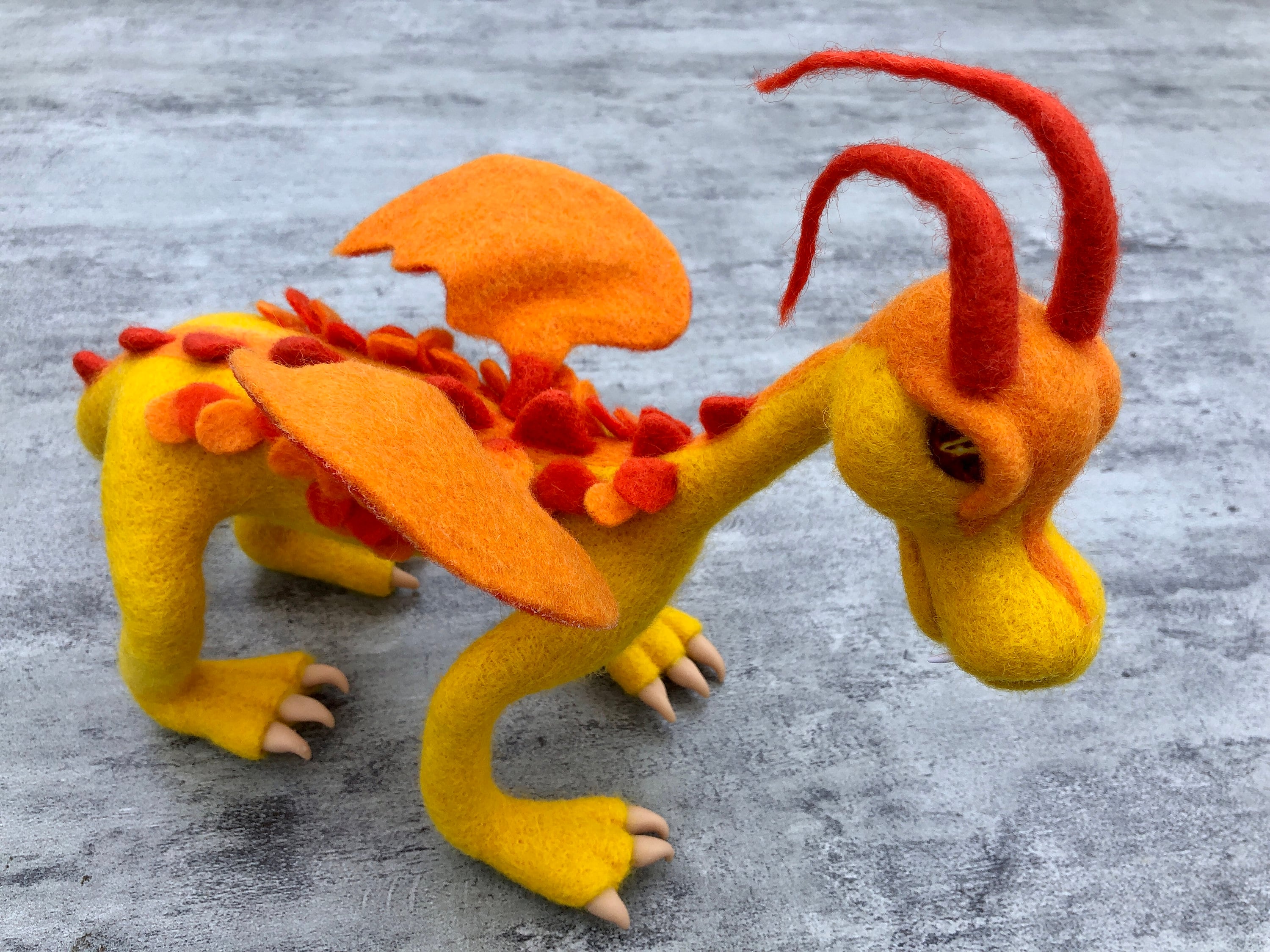 Needle Felted Dragon - Etsy