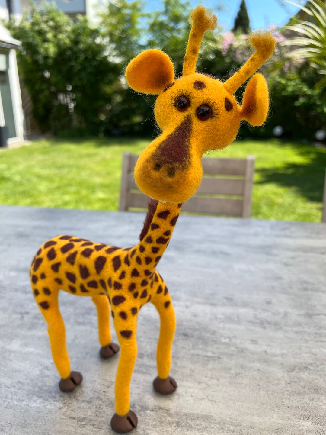 Needle Felted Giraffe - Etsy