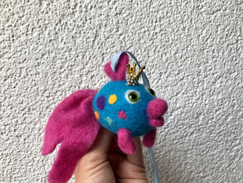 Needle Felted Princess Fish - Etsy