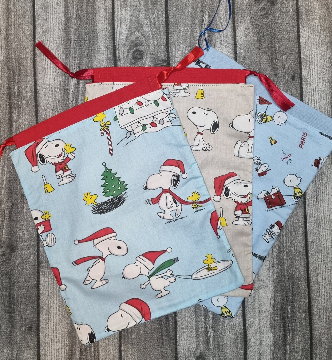 Gift Bag Snoopy Fabric Bag Sustainable Christmas Christmas Gifts ...