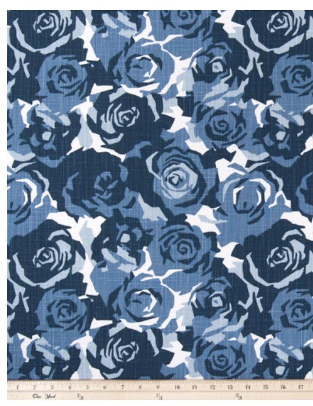 Blue Rose Victorian Country Shabby Chic Valance - Etsy