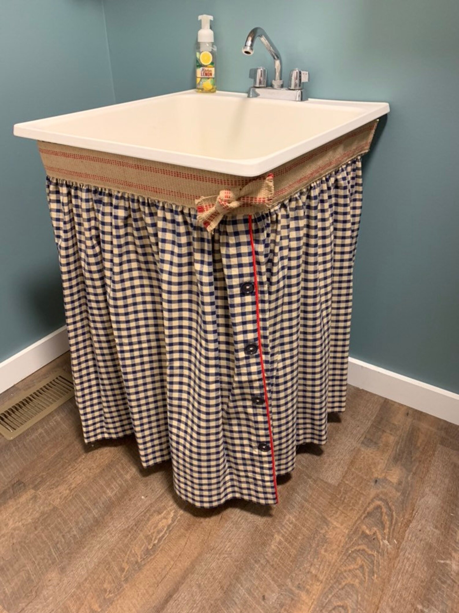 Sink Skirt, Table Skirt/ Store Display Skirt : Shabby Chic, Farmhouse ...