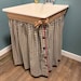 Sink Skirt, Table Skirt/ Store Display Skirt : Shabby Chic, Farmhouse ...