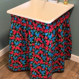 Sink Skirt / Table Skirt/ Store Display Skirt : You Choose Fabric and ...
