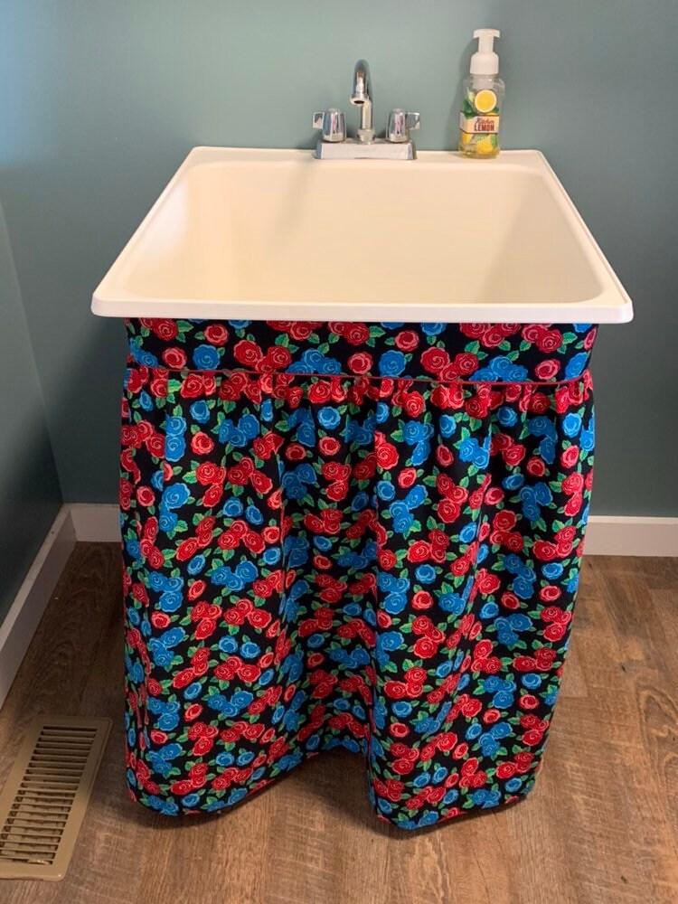 Sink Skirt / Table Skirt/ Store Display Skirt : You Choose - Etsy