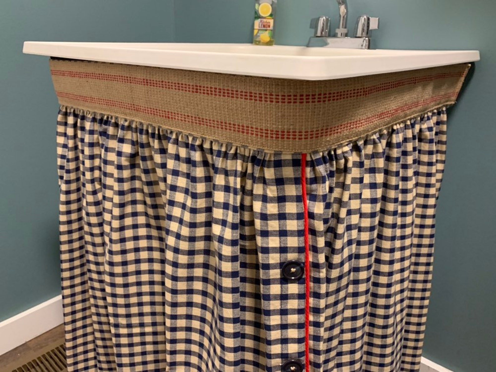 Sink Skirt, Table Skirt/ Store Display Skirt : Shabby Chic, Farmhouse ...