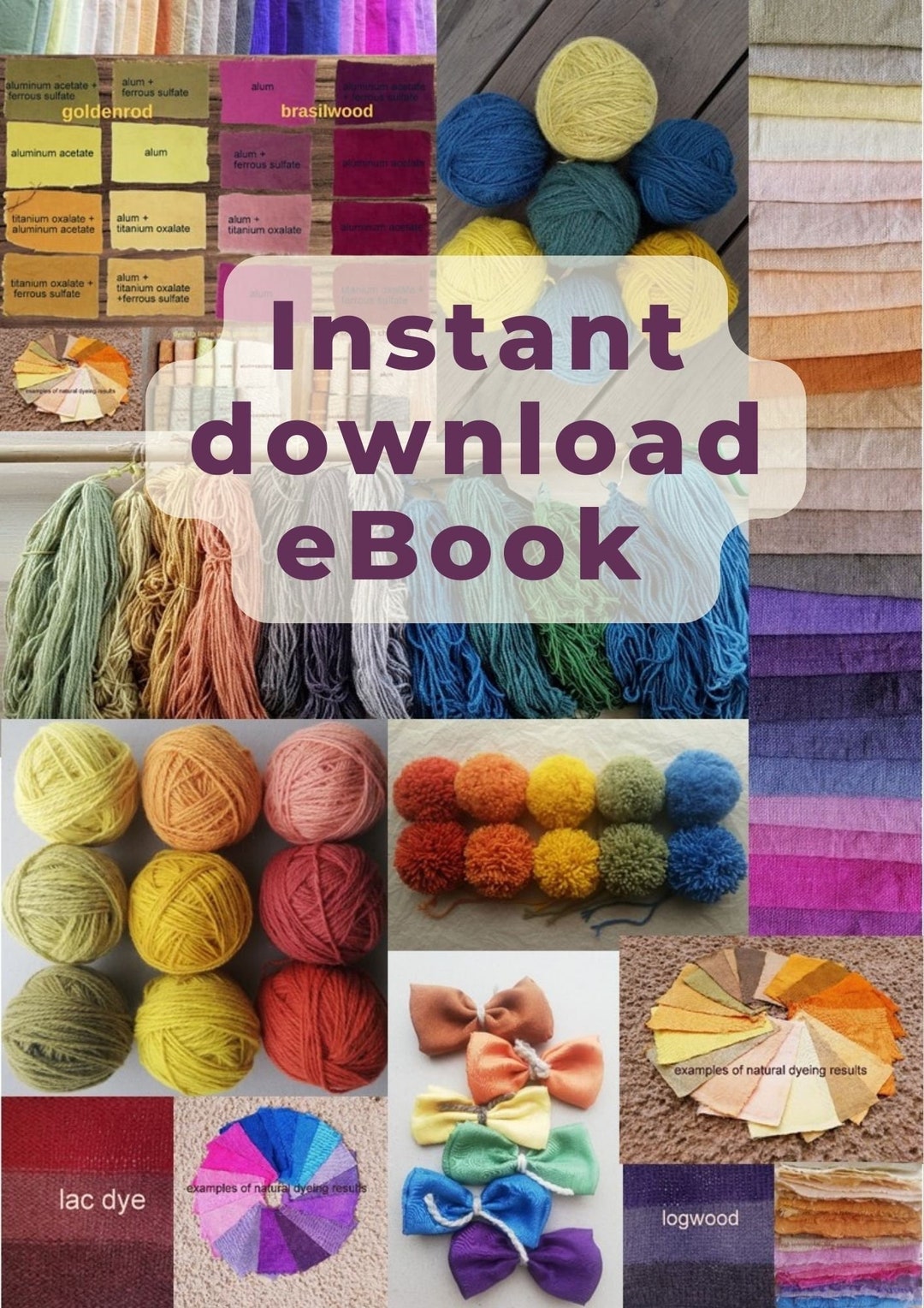 Learn How to Natural Dye PDF Ebook Natural Dye DIY Tutorial Guide F ...