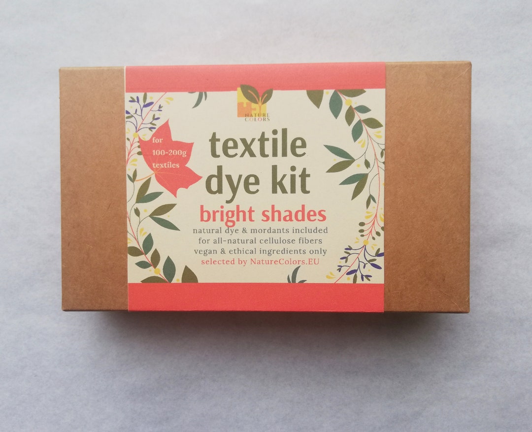 Bright Shades. Natural Textile Dye Kit for Cellulose Fibers. - Etsy