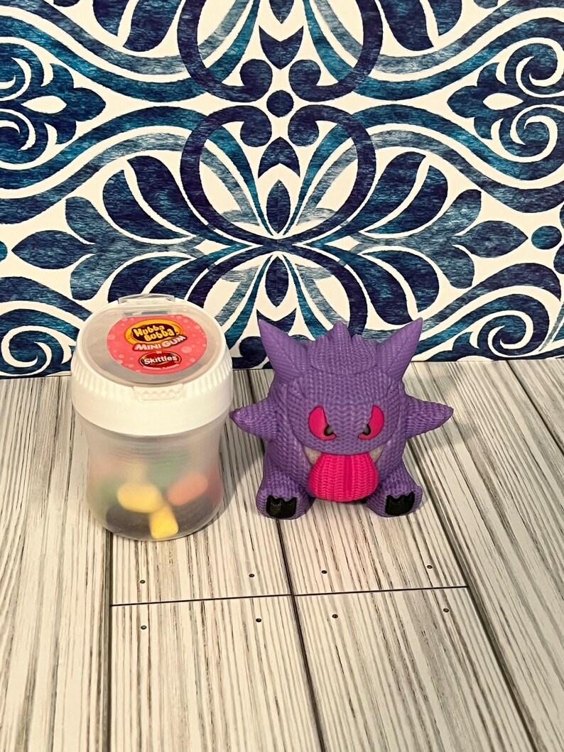 3D Printed knitted Gengar Pokemon - Etsy