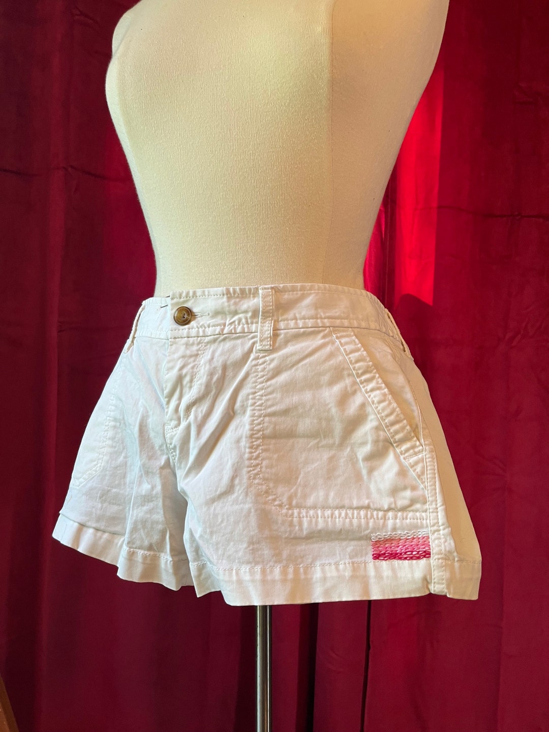 Upcycled Barbie Inspired Embroidery Shorts Boho Summer Clothing - Etsy