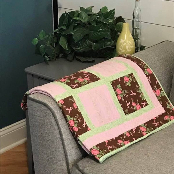 Breast Cancer Quilt - Etsy