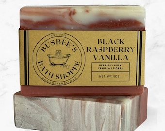Black Raspberry Vanilla Handmade Artisan Soap / Cold Process Soap ...
