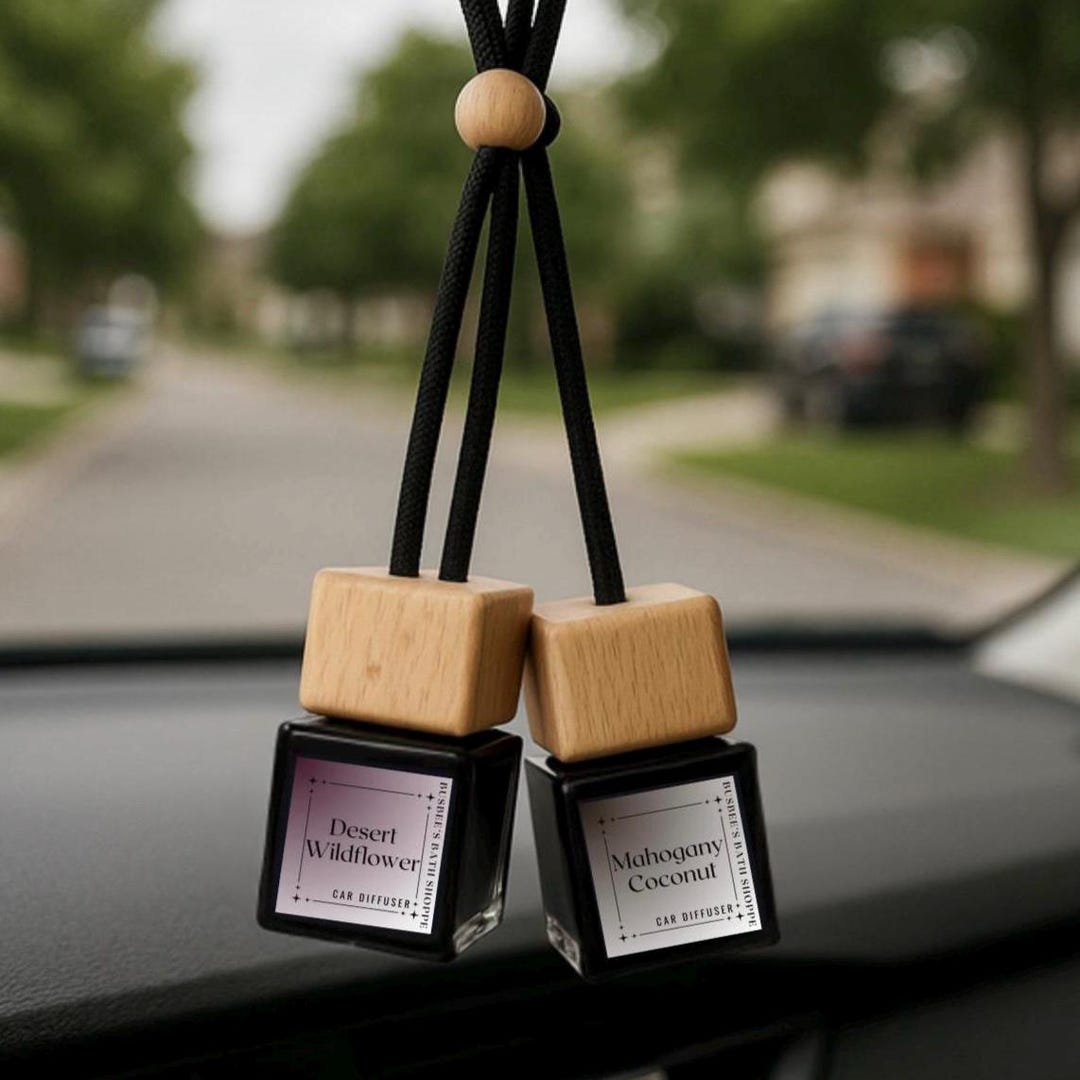 Hanging Car Diffuser: Natural Aromatherapy, Long-lasting Fragrance - Etsy