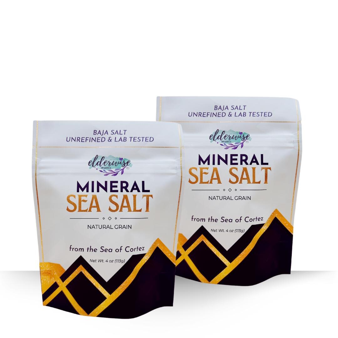Mineral Sea Salt 2 Pack: Unrefined Baja Salt, Rich in 90+ Minerals - Etsy