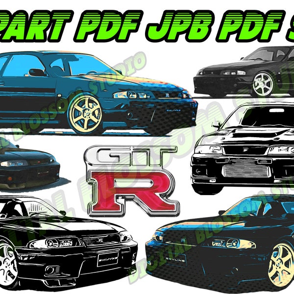 Nissan Gtr R Clipart - Etsy