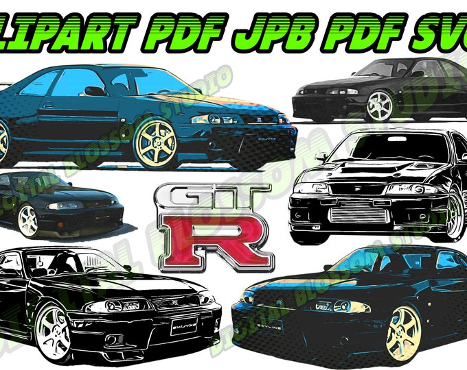 Skyline R34 Svg Gt-r Png Nissan R34 Printable GTR Stickers - Etsy UK
