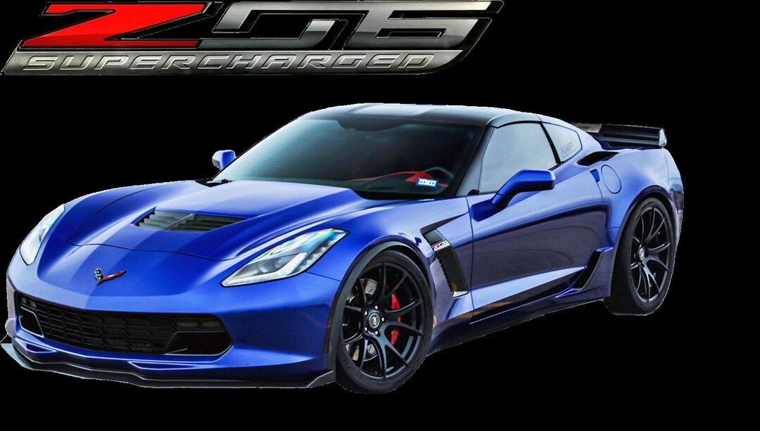 Corvette Z06 Clip Art, Zo6 Png, Corvette Z06 Instant Download, C7 Z06 Printable, Z06 Logo, Jpeg ...