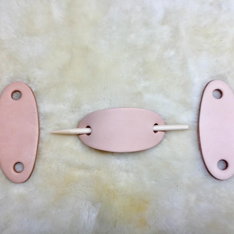 Leather Barrette - Etsy