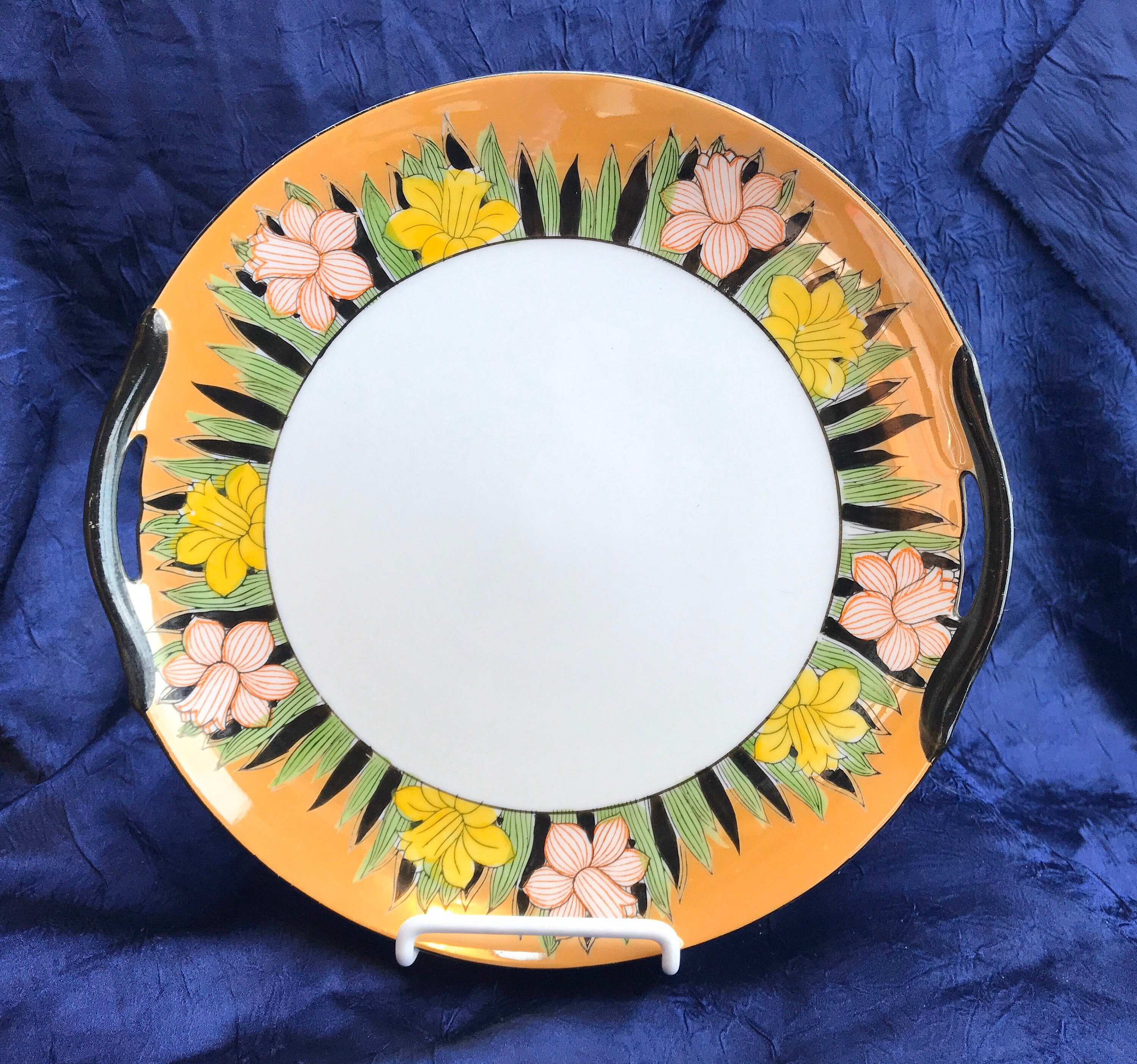 Art Deco Noritake Lusterware With Daffodils Cake Plate - Etsy