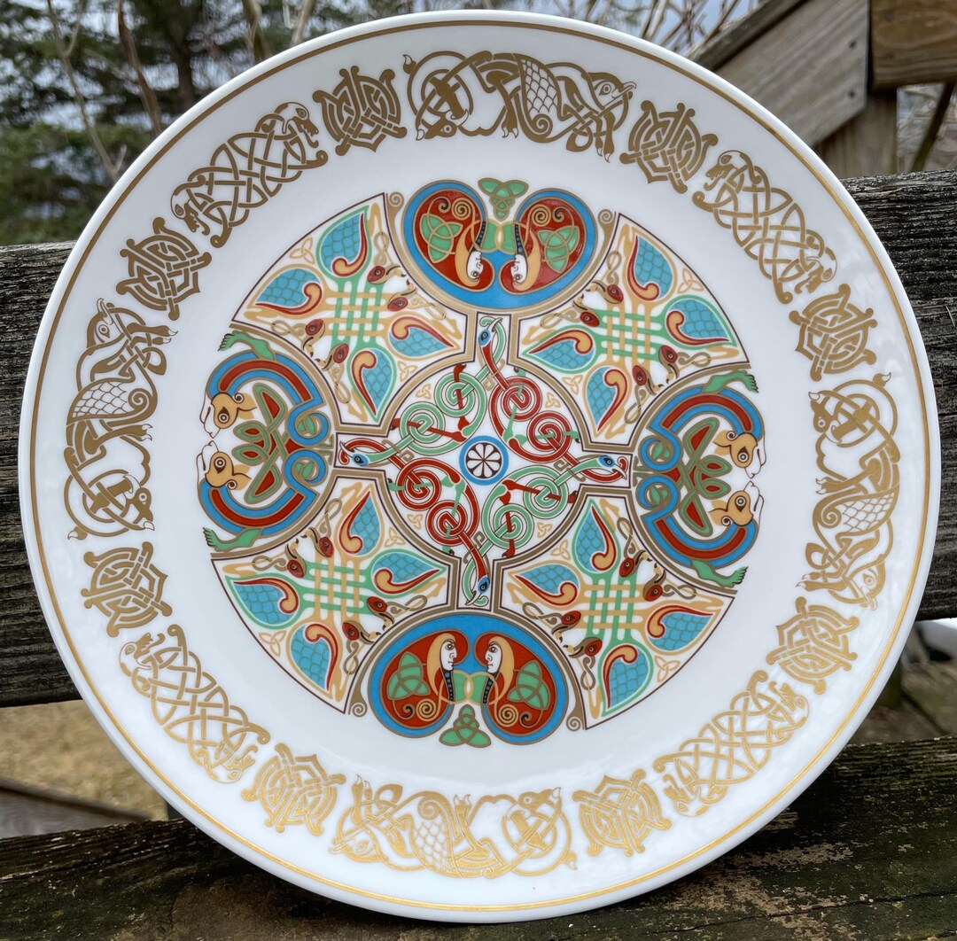 Celtic Collectible Plate, Vintage Spode Bone China, Lindisfarne, Irish ...