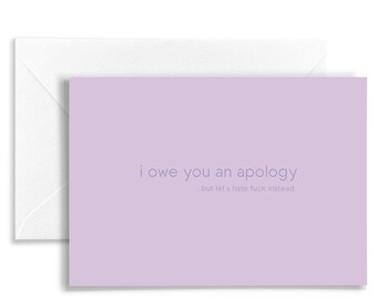 Apology cards | Etsy