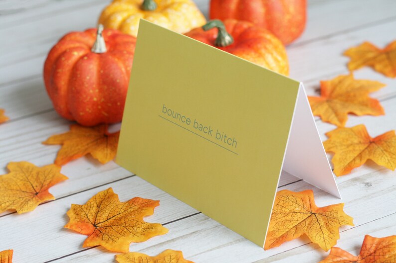 Funny Get Well Soon Card Bounce Back Bitch - Etsy