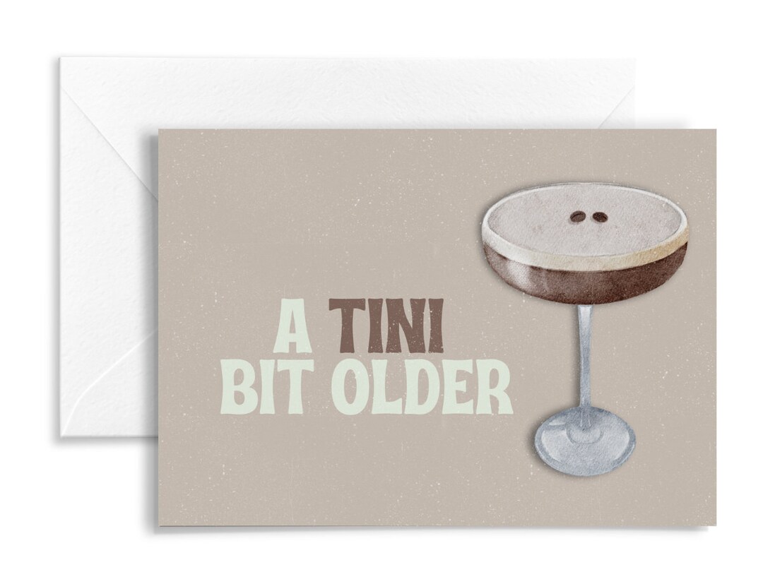 Espresso Martini Birthday Martini Birthday Martini Birthday Card ...