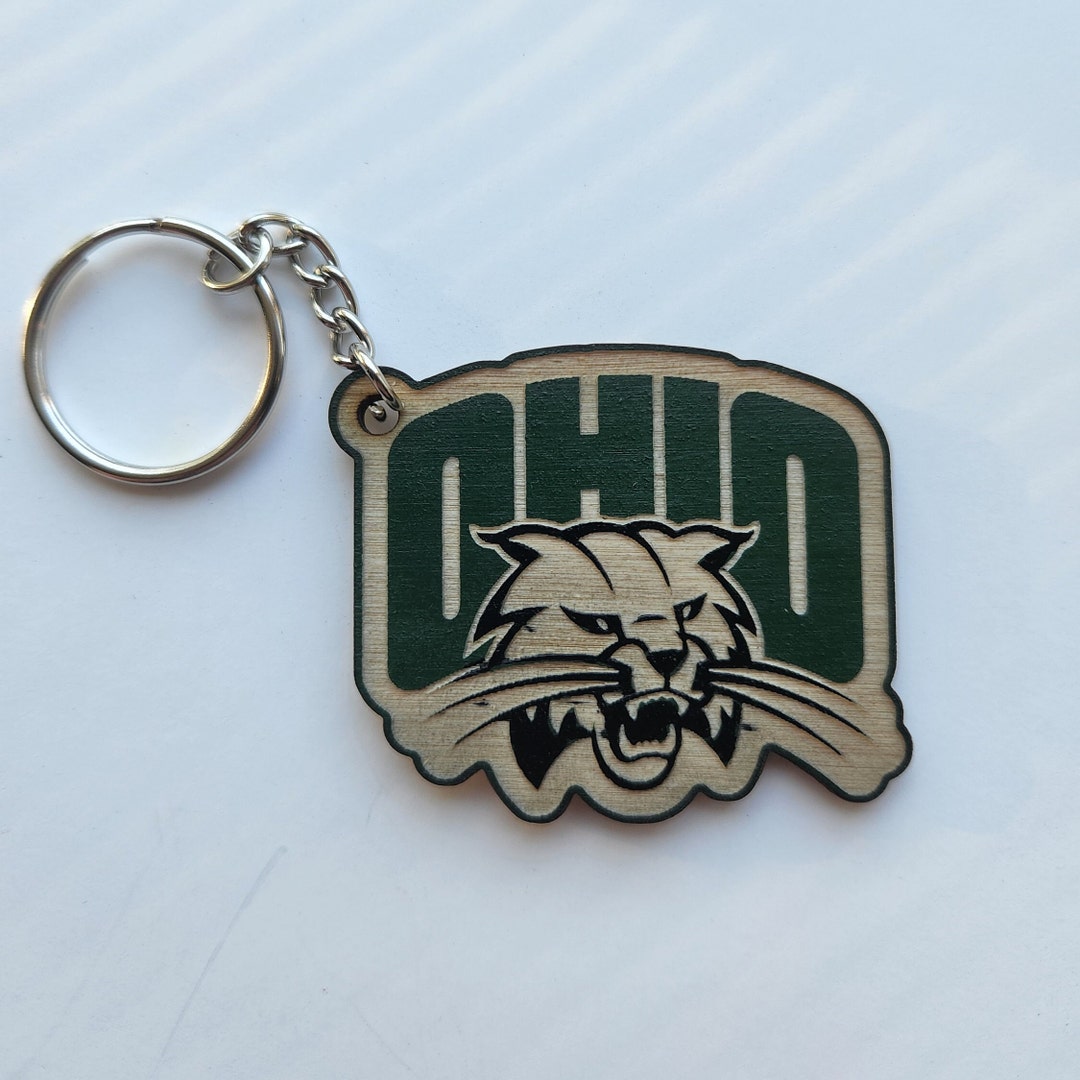 OU Bobcat Inspired Keychain - Etsy